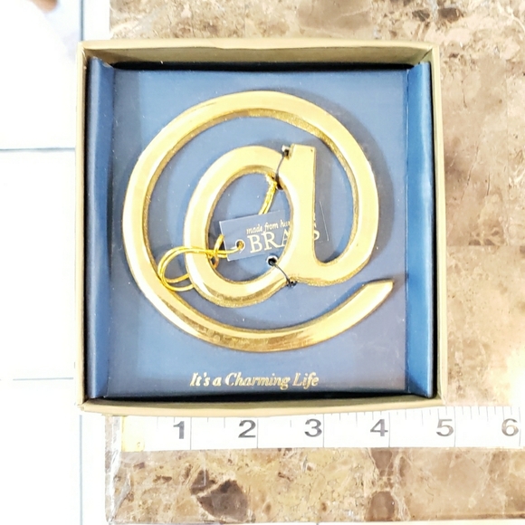 Accents | Solid Brass Sign Paperweight | Poshmark